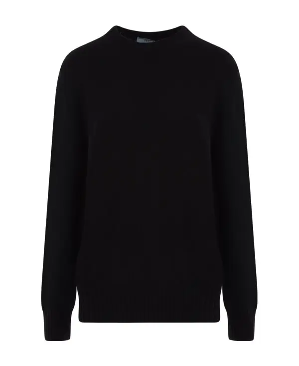 Prada Long-sleeved Crewneck Knitted Jumper