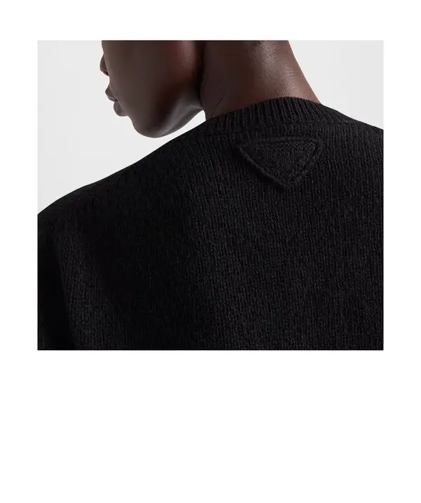 Prada Long-sleeved Crewneck Knitted Jumper