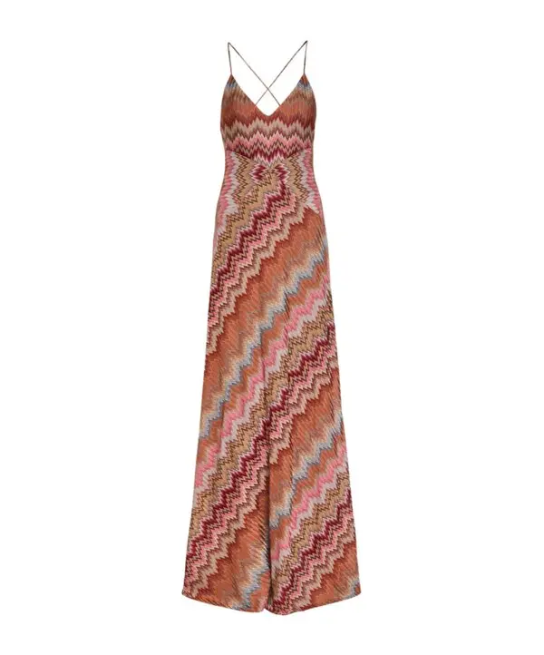Missoni Snake Print Knit Maxi Dress