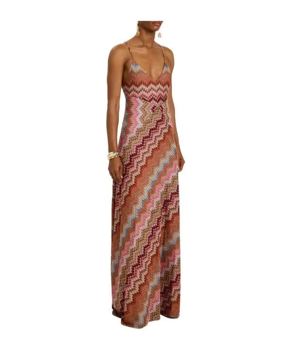 Missoni Snake Print Knit Maxi Dress