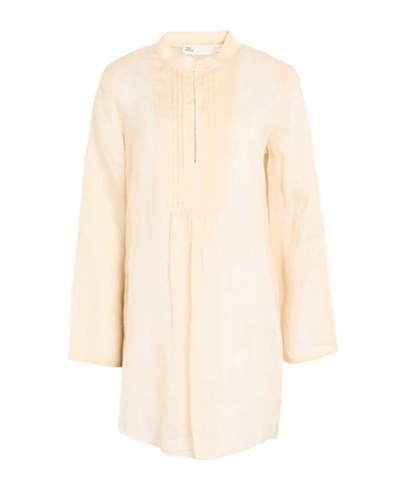 Tory Burch Stand-up Collar Pleated Shirt