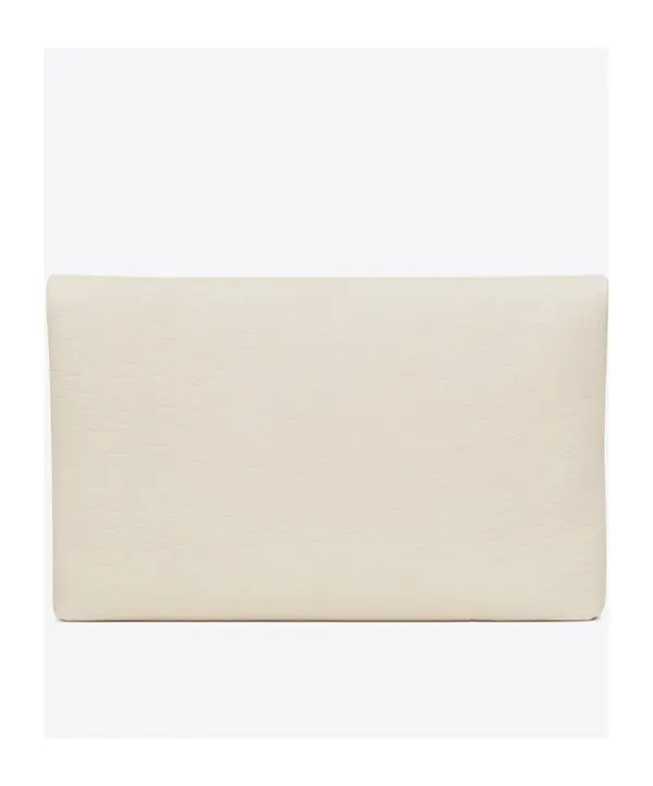 Saint Laurent Cassandre Envelope Large Clutch Bag - Retro White