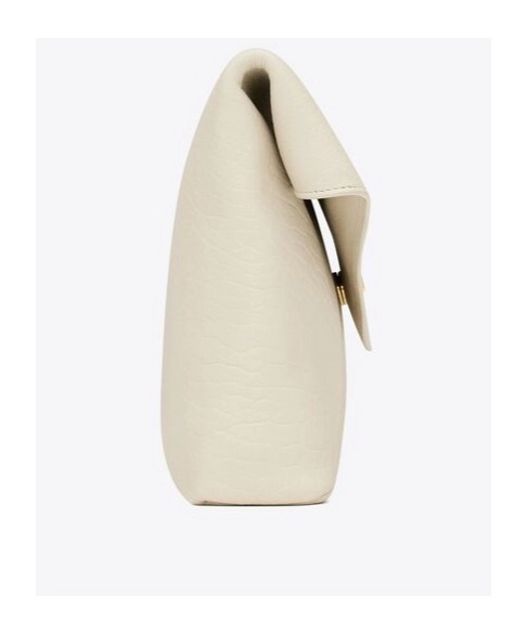 Saint Laurent Cassandre Envelope Large Clutch Bag - Retro White