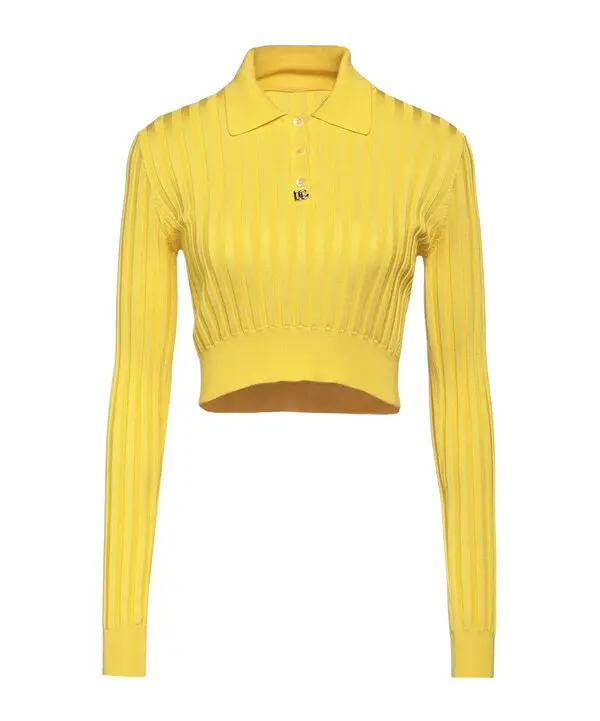 Dolce & Gabbana Plain Colour Jumper - Yellow