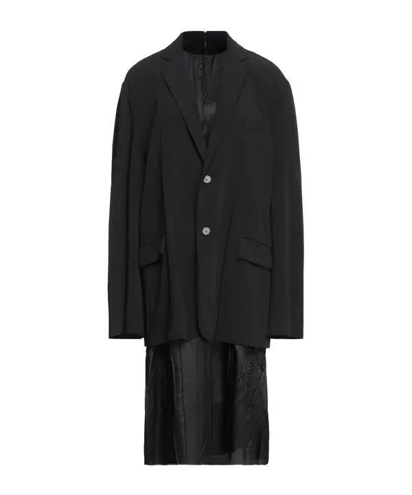 Balenciaga Solid Color Satin Long Sleeve Dress