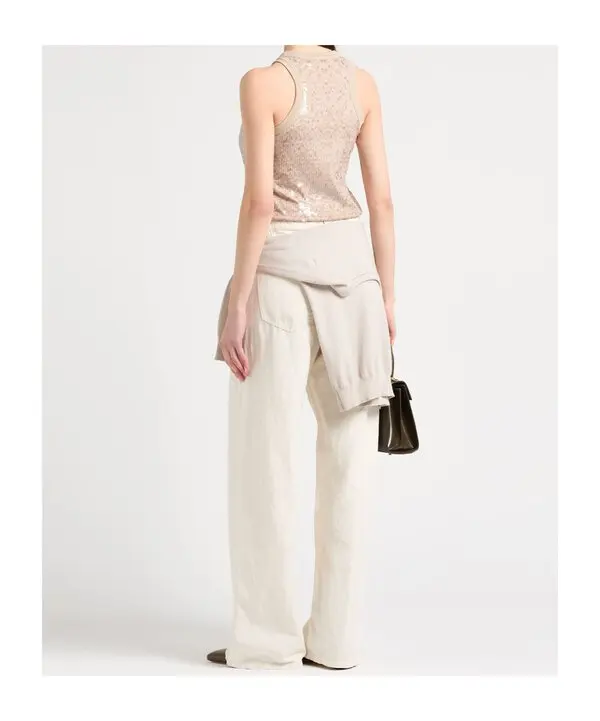 Brunello Cucinelli Crew Neck Sequin Vest