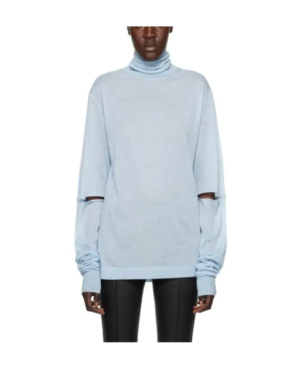 Helmut Lang Cut-out High-neck Sweater