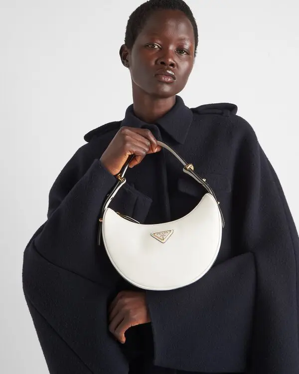 Prada Arqué Small Leather Shoulder Bag