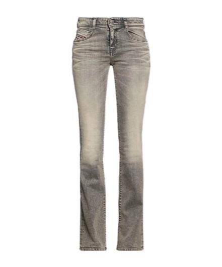 DIESEL® Stretch Denim Flared Pants - Gray
