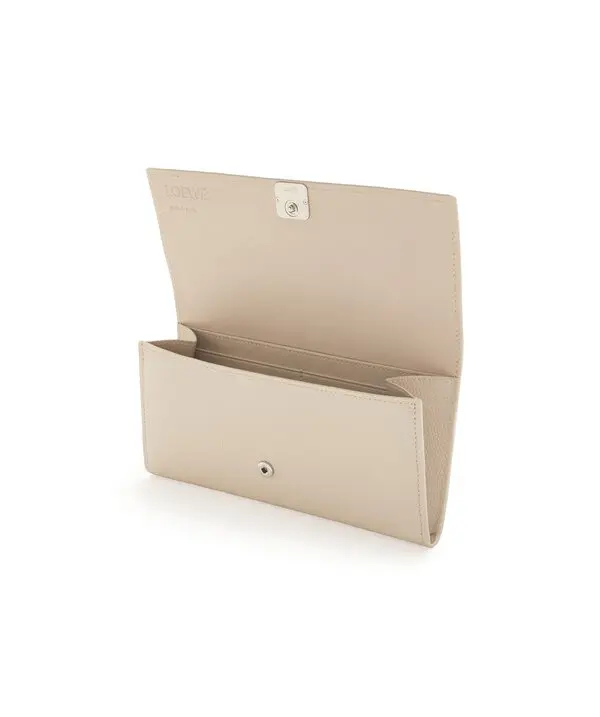 Loewe Continental Wallet In Pebble Grain Calf