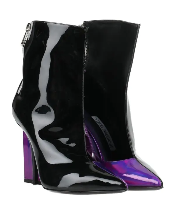 Dolce & Gabbana Two-tone Patent Leather Ankle Boots
