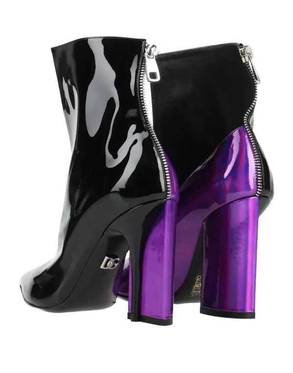 Dolce & Gabbana Two-tone Patent Leather Ankle Boots