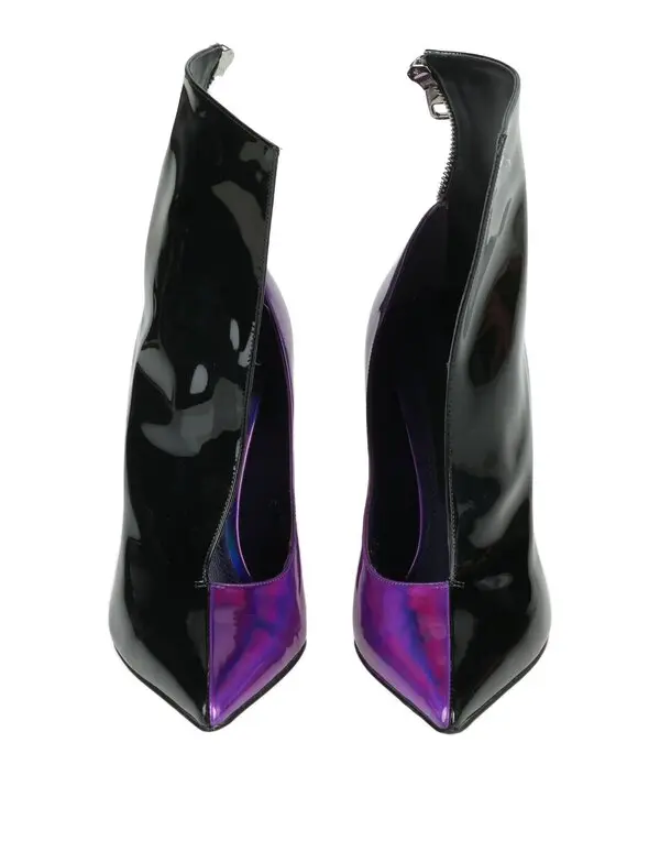 Dolce & Gabbana Two-tone Patent Leather Ankle Boots