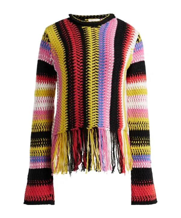 Chloé Knitted Sweater With Tassels