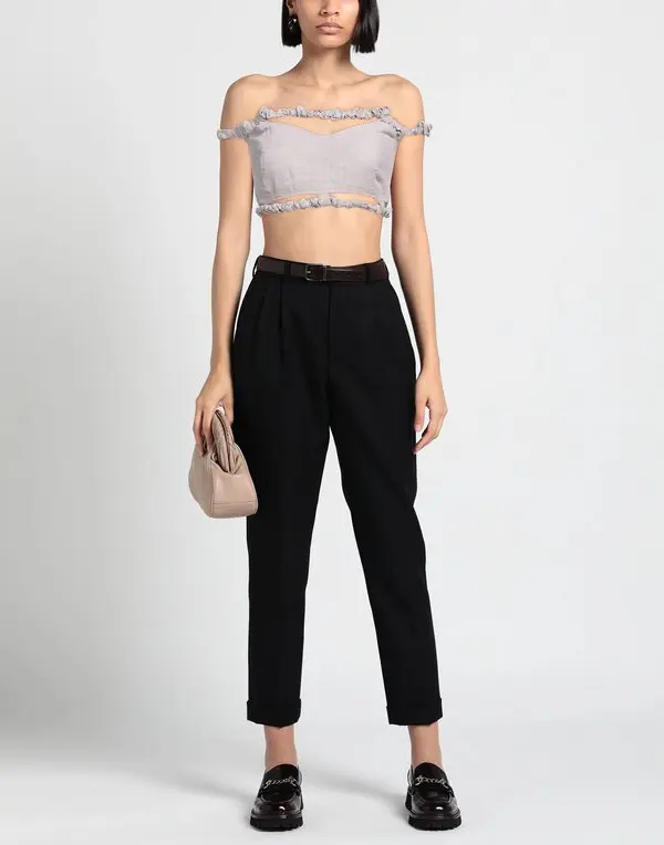 GANNI Deep Neckline Crop Top
