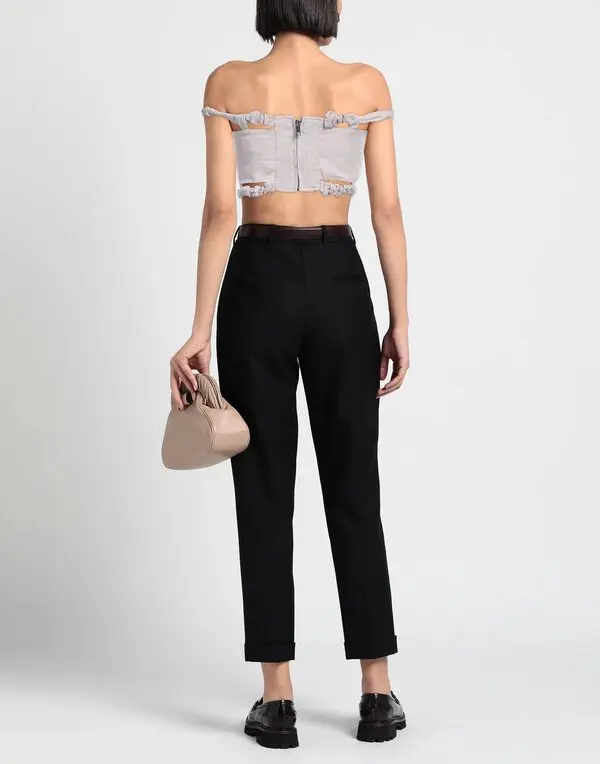 GANNI Deep Neckline Crop Top