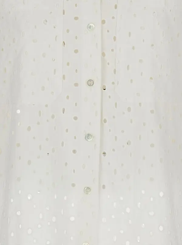 SEMICOUTURE Long-sleeved Shirt With Cut-out Detail