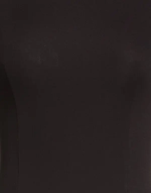 Dolce & Gabbana Solid Long Sleeve Cropped Top