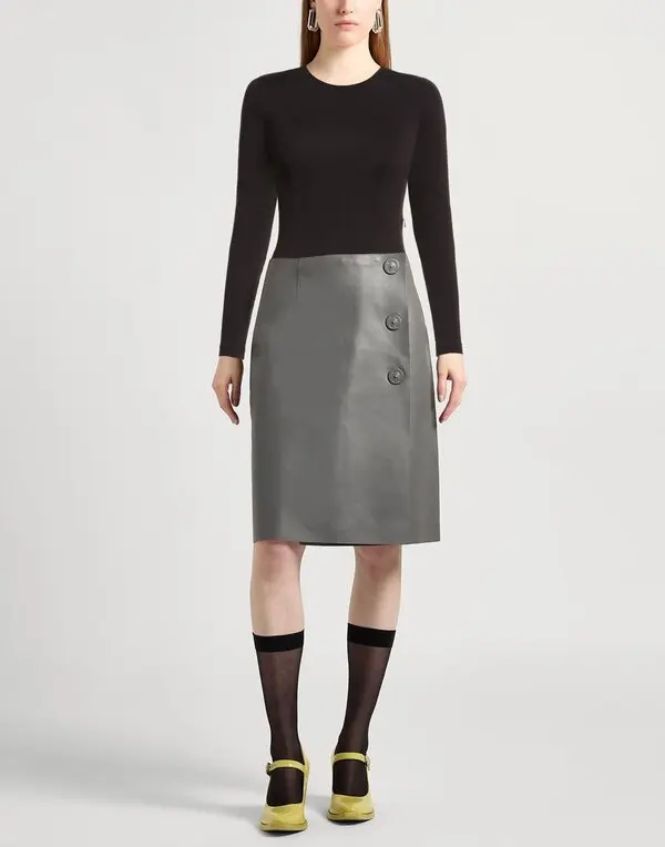 Dolce & Gabbana Solid Long Sleeve Cropped Top