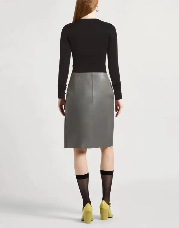 Dolce & Gabbana Solid Long Sleeve Cropped Top
