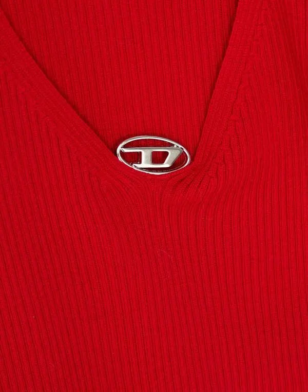 DIESEL® Solid Color Wool Knit Sweater