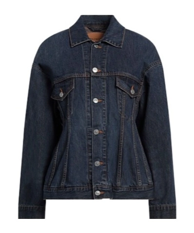 Balenciaga Dark Wash Denim Trucker Jacket