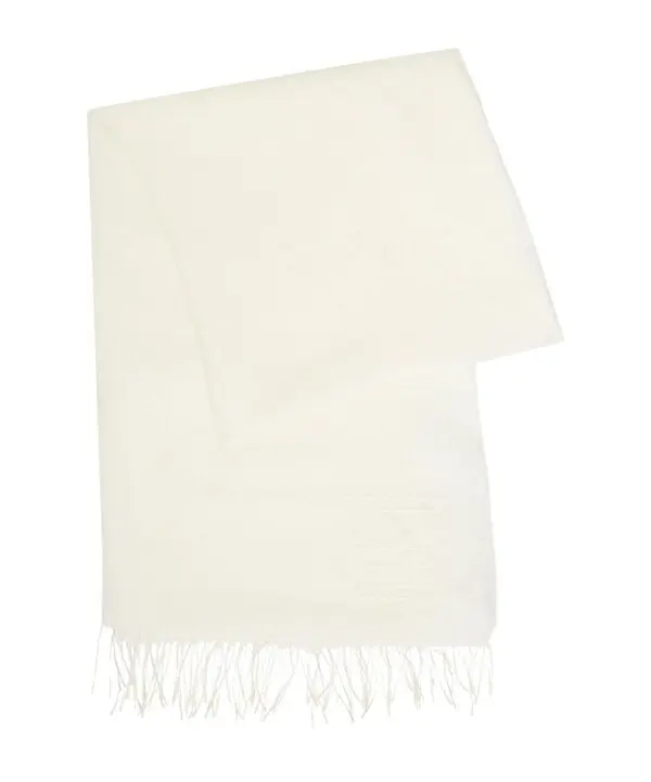 TOTEME Logo-embroidered Frayed Linen Sarong