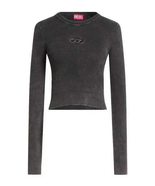 DIESEL® Ribbed Knit Crewneck Jumper