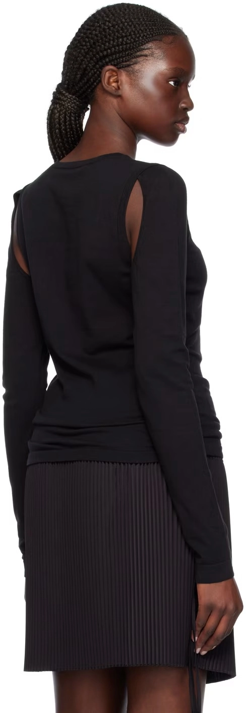 Helmut Lang Cut-out Fine-knit Jumper
