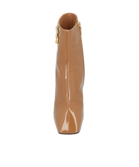 Dolce & Gabbana Square-toed Patent Leather Ankle Boots