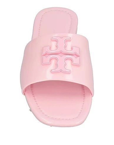 Tory Burch Patent Leather Logo Slippers