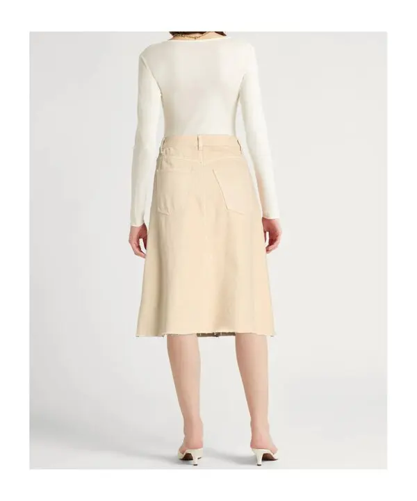 Tory Burch A-line Skirt With Button-zip Fly