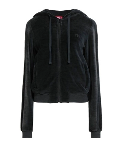 DIESEL® Velvet Hooded Zip Up Jacket