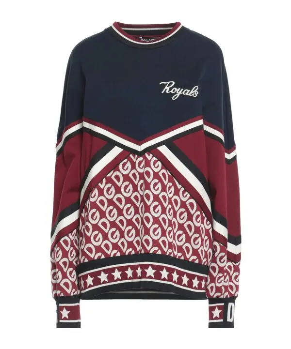 Dolce & Gabbana Logo Print French Terry Crewneck Sweatshirt