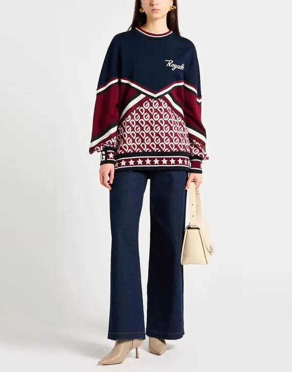 Dolce & Gabbana Logo Print French Terry Crewneck Sweatshirt