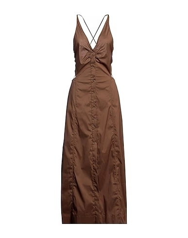 GANNI Sleeveless V-neck Maxi Dress