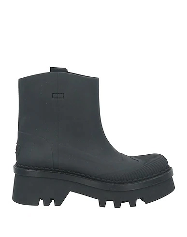 Chloé Solid Color Platform Ankle Boots - Black