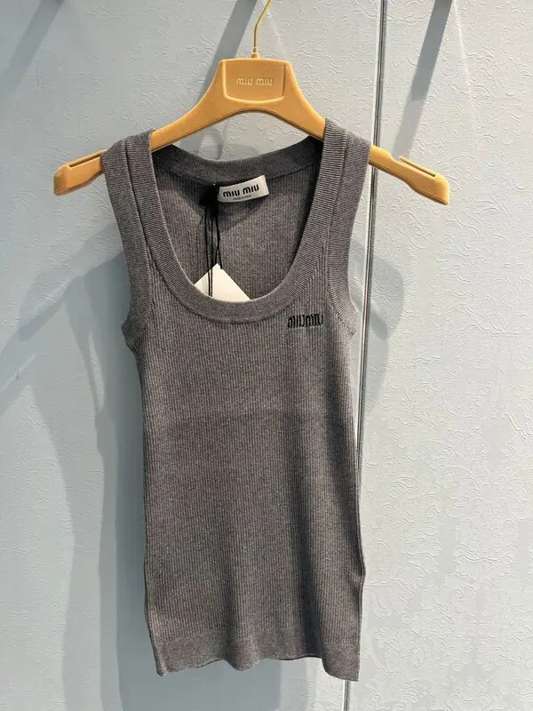 Miu Miu Ribbed Tank Top