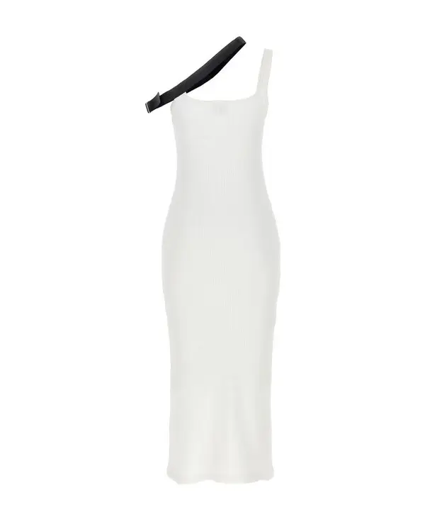 COURREGES Courrèges Strap Detailed Midi Dress