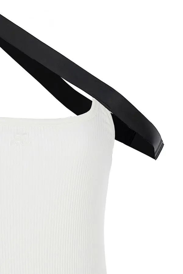COURREGES Courrèges Strap Detailed Midi Dress