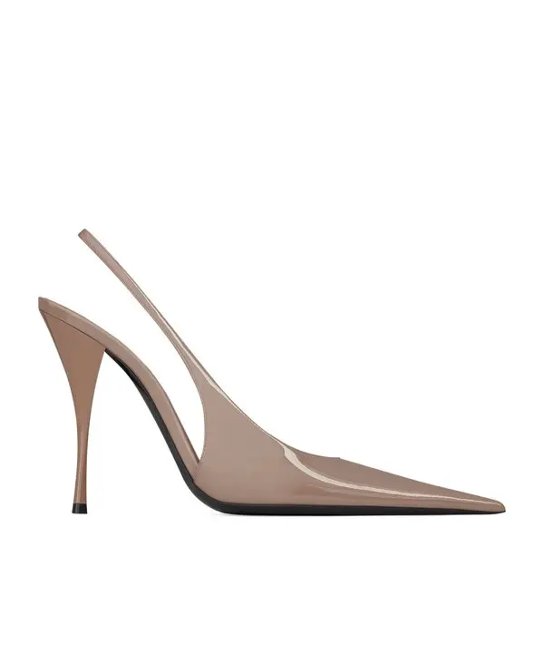 Saint Laurent Open-toe High-heeled Slingback Sandals