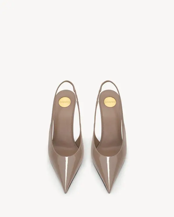 Saint Laurent Open-toe High-heeled Slingback Sandals