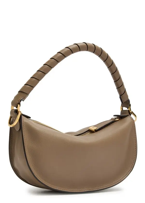 Chloé Simple Leather Shoulder Backpack - Brown