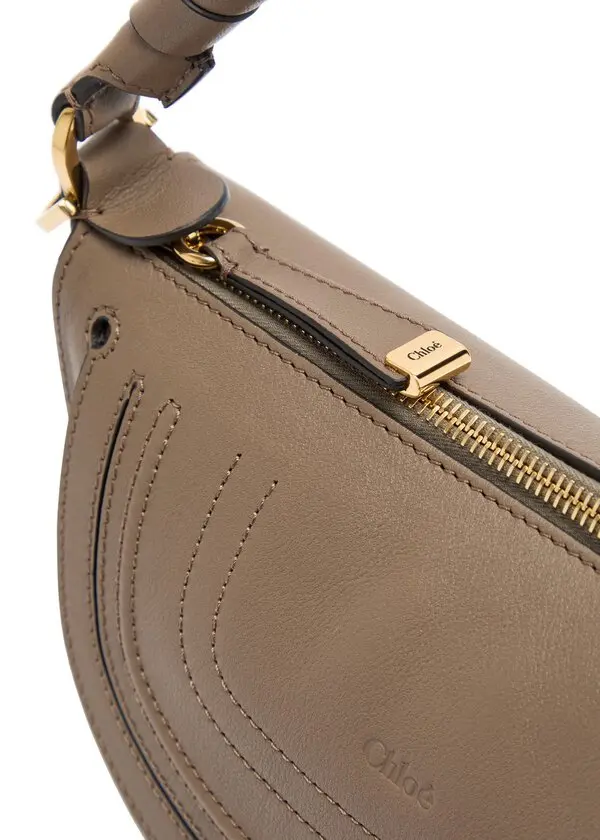 Chloé Simple Leather Shoulder Backpack - Brown