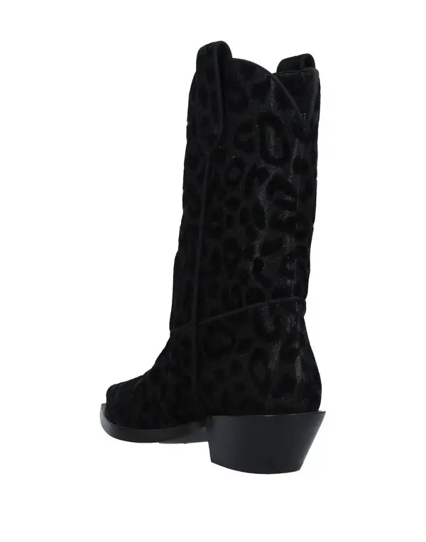Dolce & Gabbana Sequin Cowboy Ankle Boots