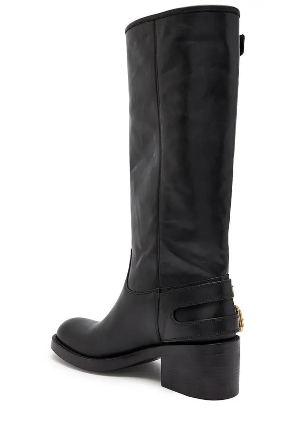 Chloé Grain Leather High Boots