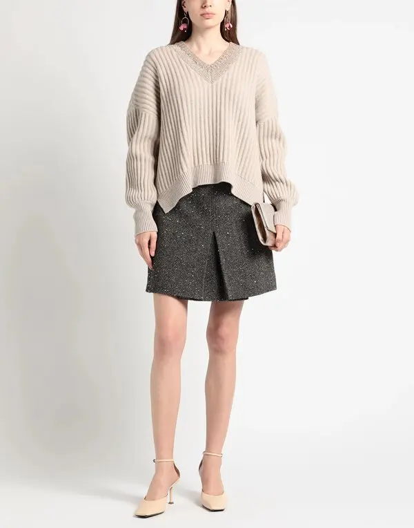 Brunello Cucinelli Cashmere V-neck Sweater With Sequins