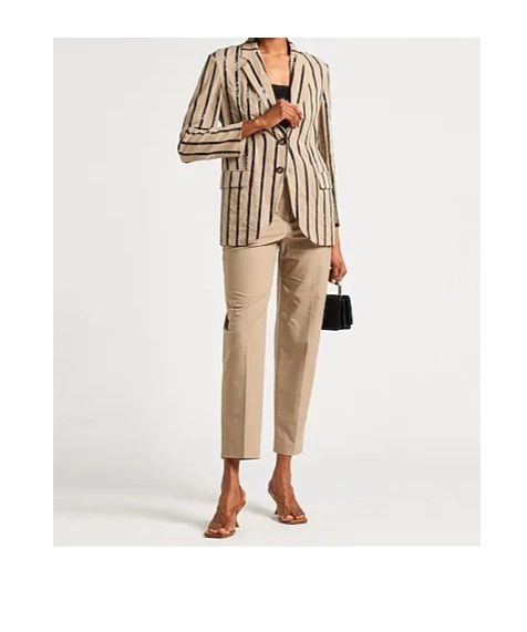 Brunello Cucinelli Striped Sequined Blazer