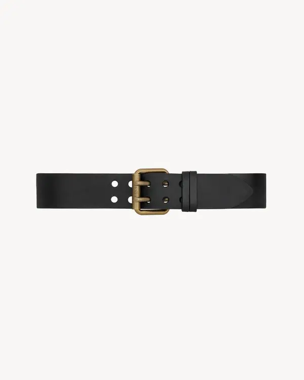 Saint Laurent Double-pin Buckle Belt - Black