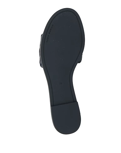 Tory Burch Embossed Glossy Leather Slippers